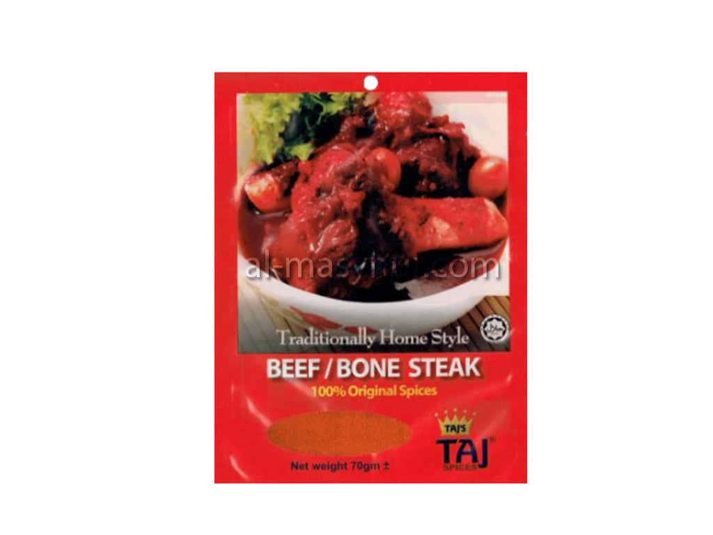 L37 - TAJ Bone Steak Spice Mix 70g (Rempah Tulang Merah) | Al-Masyhur