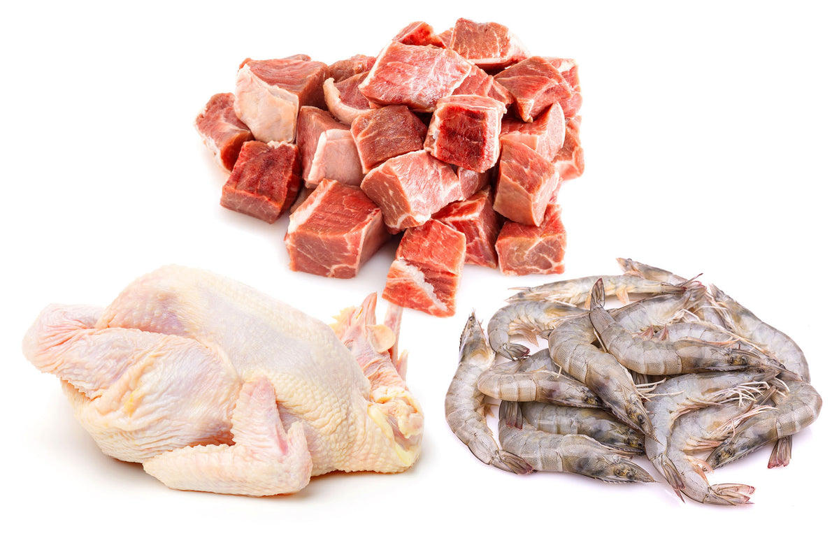 3A Raya Set - 3kg Daging Kari Cube + 3x Fresh Chicken (L) cut 12 + 3kg ...