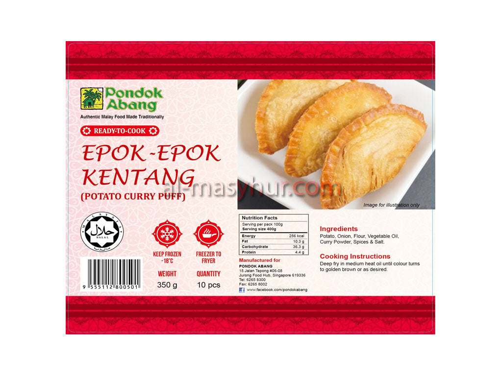 E073 - Pondok Abang - Potato Curry Puff (Epok Epok Kentang) 350g | Al ...